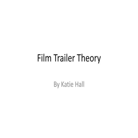 Teaser trailer definition | PPTX