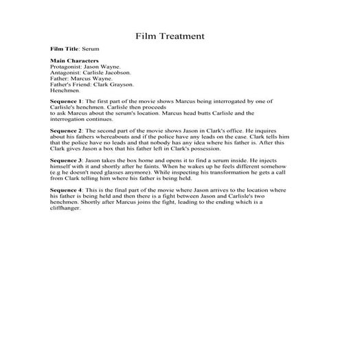 Movie screenplay | RTF