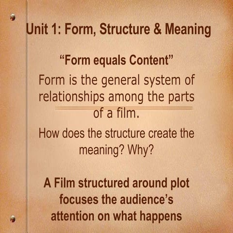 Film Unit I | PPT