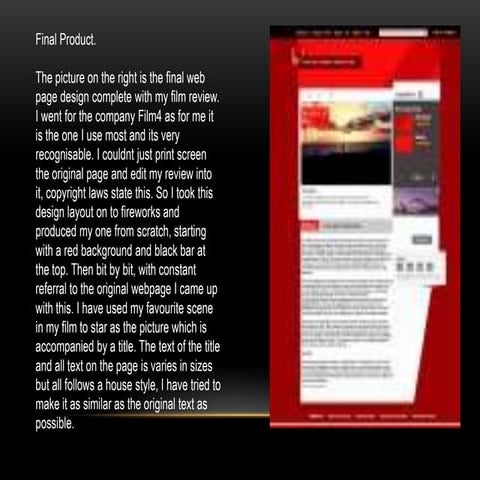 Film web page explained | PPTX