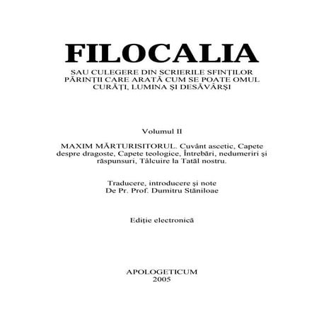 Filocalia 02 | PDF