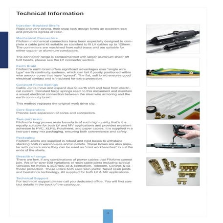 Filoform Cable Joints - Cast Resin Cable Jointing Kits | PDF