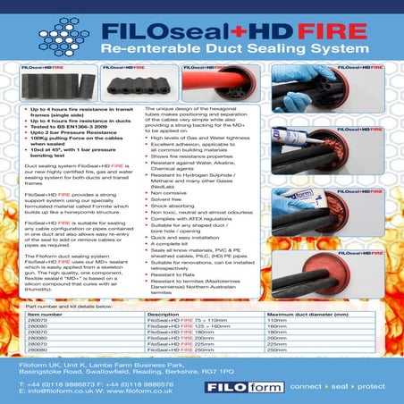 FiloSeal+HD FIRE | PDF
