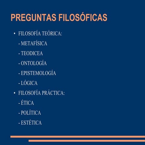 FILOSOFÍA - PREGUNTAS FILOSÓFICAS | ODP