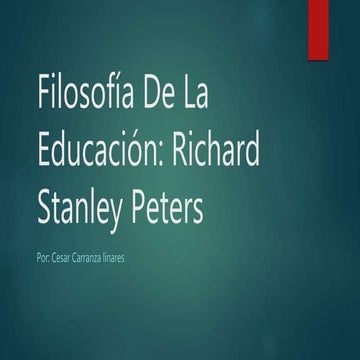 Filosofía De La Educación peters.pptx