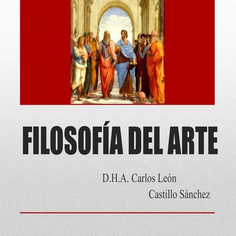 Filosofia Del Arte | PPTX
