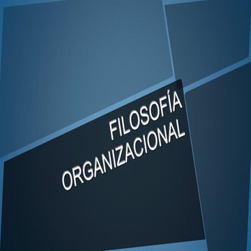 Filosofía institucional | PPTX
