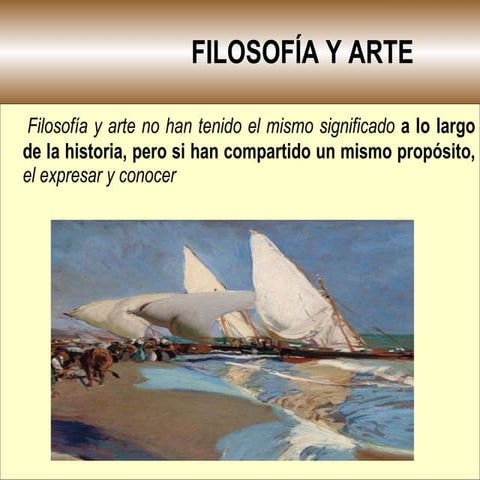 Filosofía y arte | PPT