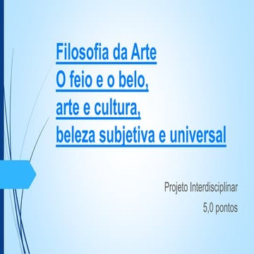 Filosofia da arte | PPT