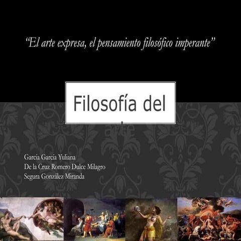 Filosofia del arte | PPTX