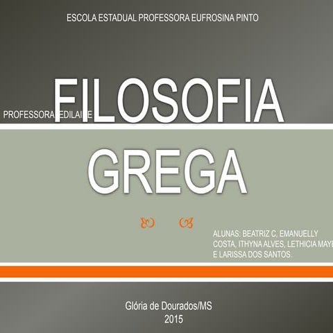 FILOSOFIA GREGA | PPTX