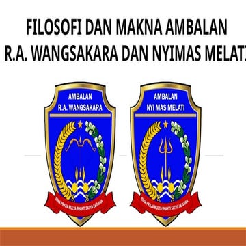 CONTOH FILOSOFI DAN MAKNA LOGO BADGE AMBALAN | PPTX