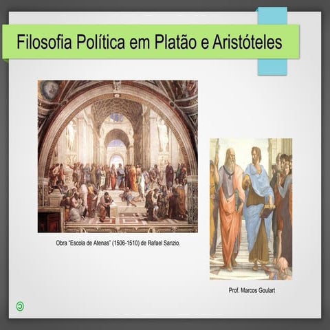 Filosofia política em Platão e Aristóteles | PPT