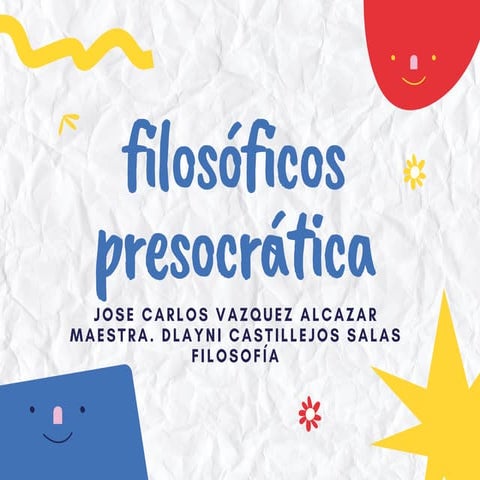 Filosofia presocratica enfasis en la filosfia presocratica | PDF