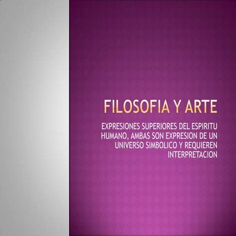 Filosofia y arte | PPTX