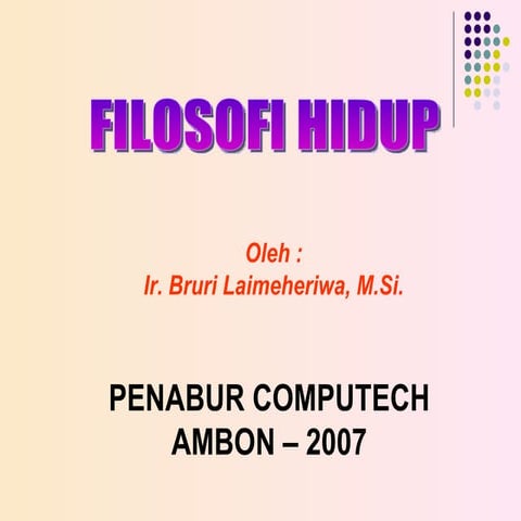 Filosofi dari Mr. Bruri | PPT