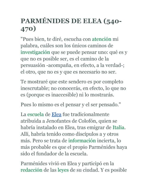 filosofos presocraticos | PDF | Poetry | Books and Literature