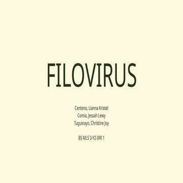 FILOVIRUS_______________________________ | PPTX