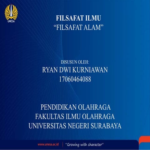 PPT Filsafat Alam | PPTX