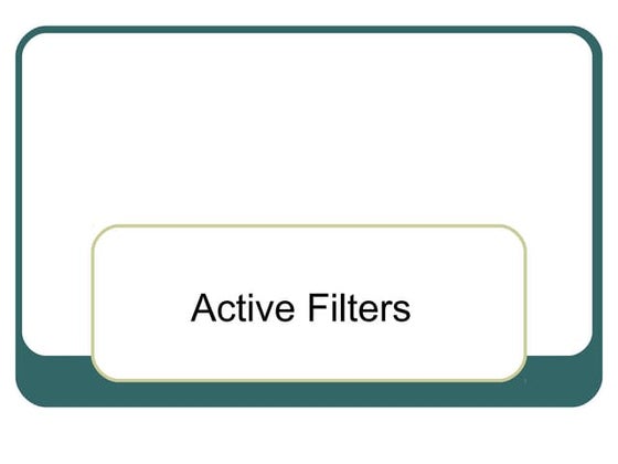 Filters | PPTX | Digital Audio | Computer Software and Applications