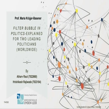 Filter Bubble.pptx | Social Networking | Internet