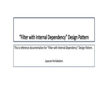 Filter with Internal Dependency | PPTX