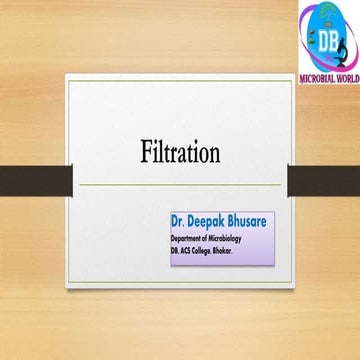Filtration | PPT