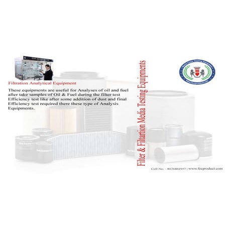 Filtration Analytical Equipment | PDF