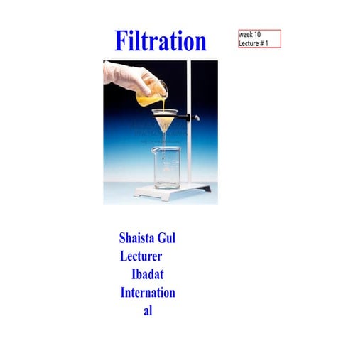 Pharmaceutical Engineering: Filtration | PDF