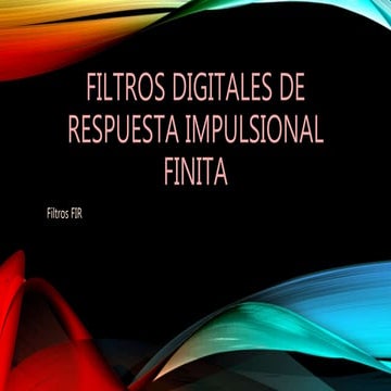 Métodos de Diseño de Filtros FIR | PDF