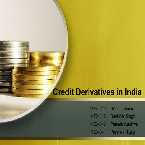 FIM - Credit Derivatives PPT | PPTX