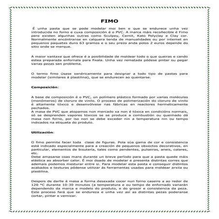 Fimo | PDF