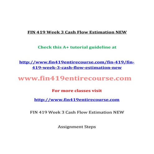 Fin 419-entire-course | PPT