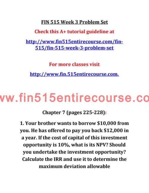 Fin 515-week-3-problem-set | PDF Fin 515-week-3-problem-set | PDF