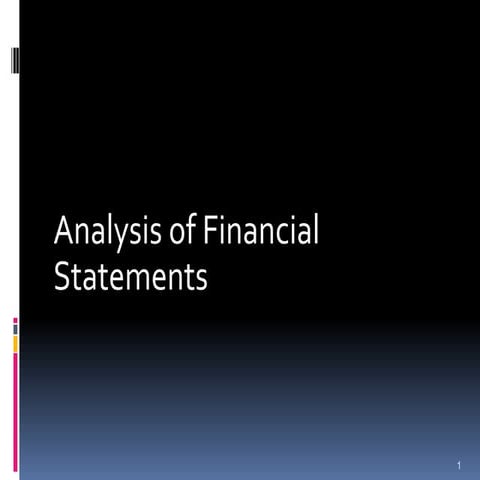 Analysis of Financial Statements.(Ratio analysis, Du Pont system ...