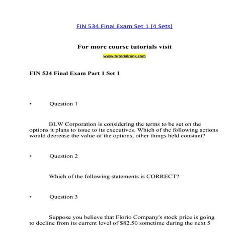 Fin 534 Inspiring Innovation--tutorialrank.com