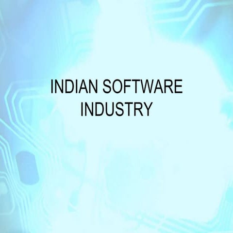 Indian software industry | PPTX