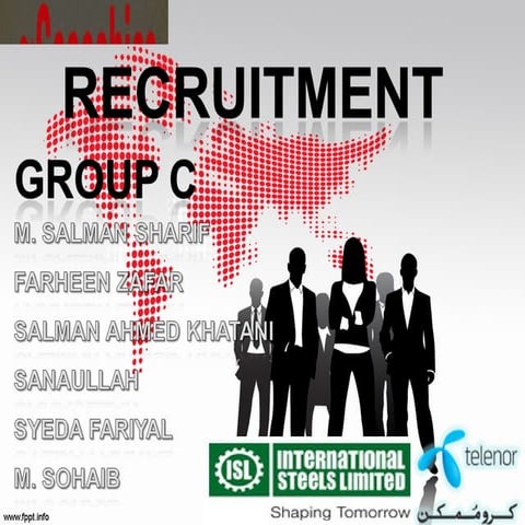 RECRUITMENT by GROUP C | PPT | Business | Business and Finance