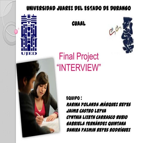 Final Project: Interview | PPT