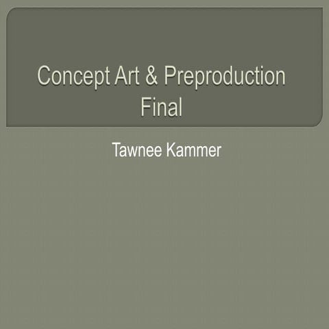 Concept Art Final | PPTX | Design | Fine Art