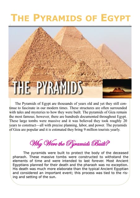 The Great Pyramids Of Giza | PPT