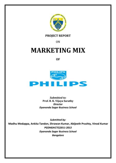 Philips presentation ppt | PPT