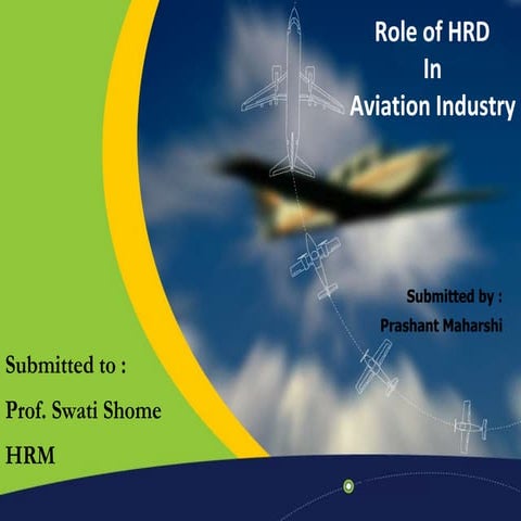 Role of HRD in Aviation Industry | PPTX