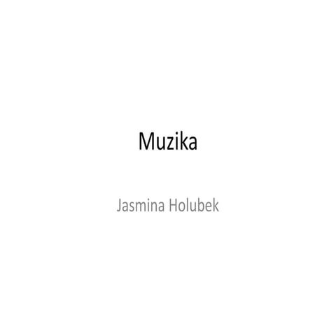 Muzika | PPTX