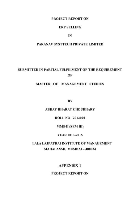 Sap Erp Report Pdf