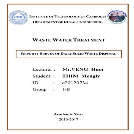 Report Daily Solid Waste Disposal | PDF