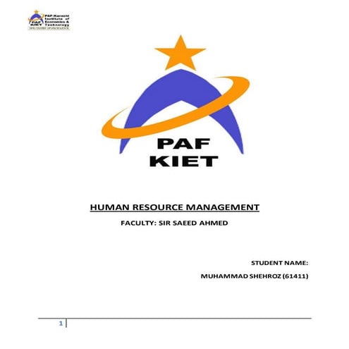 REPORT ON HRM | DOCX | Resume Writing and Advice | Job Search