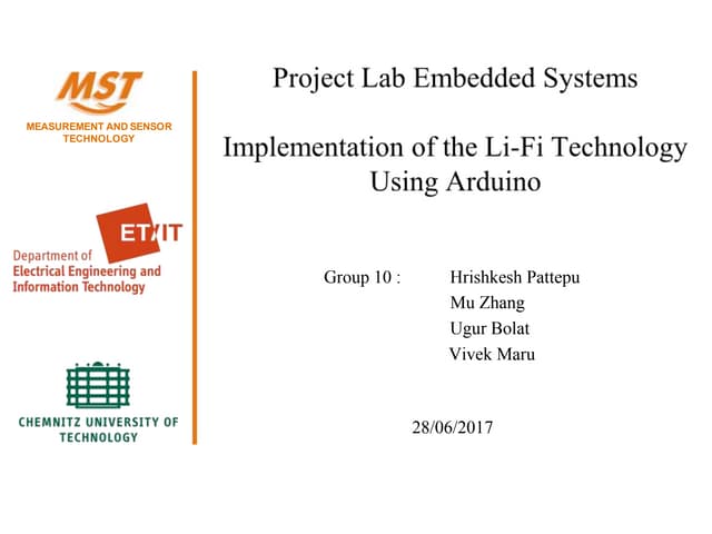 Implementation Of Li Fi Using Arduino Ppt 5371