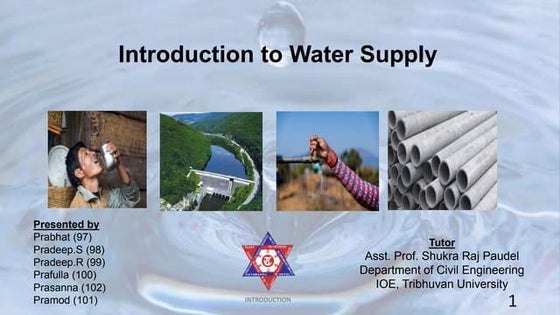 Sources of water | PPT