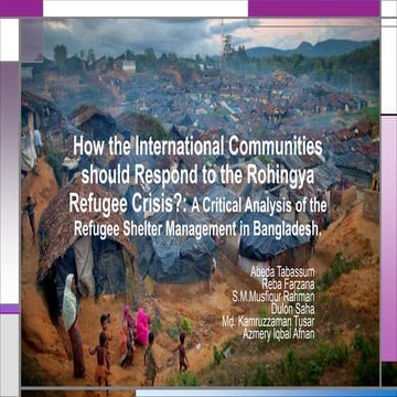 Rohingya Refugee Crisis | PPTX